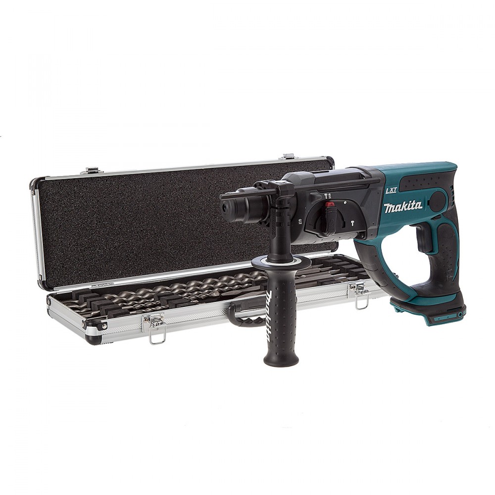 Makita DHR202Z 18V SDS+ borhammer+ 10-delers SDS+ borsett | Prohandel AS