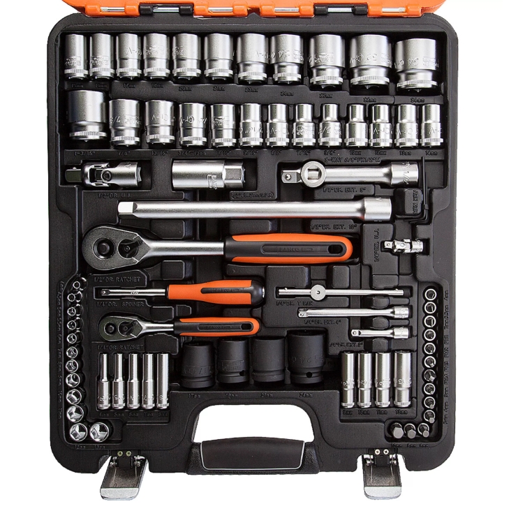 Bahco S87+7 Pipenøkkel sett 1/4" og 1/2" - 94 deler | Prohandel AS