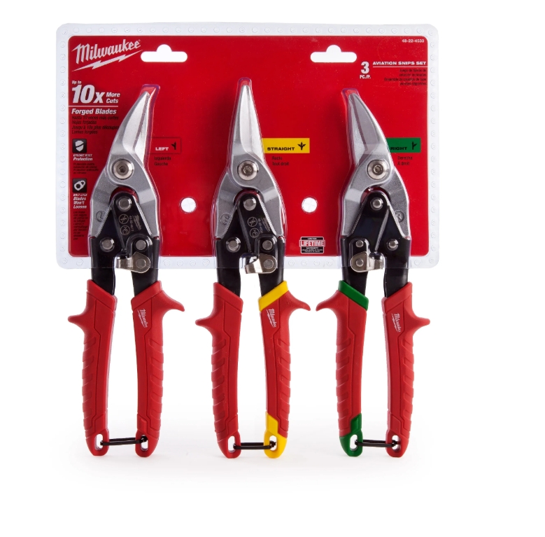 Milwaukee 3-delers avbiter sett med forskjellige kutte vinkler ...