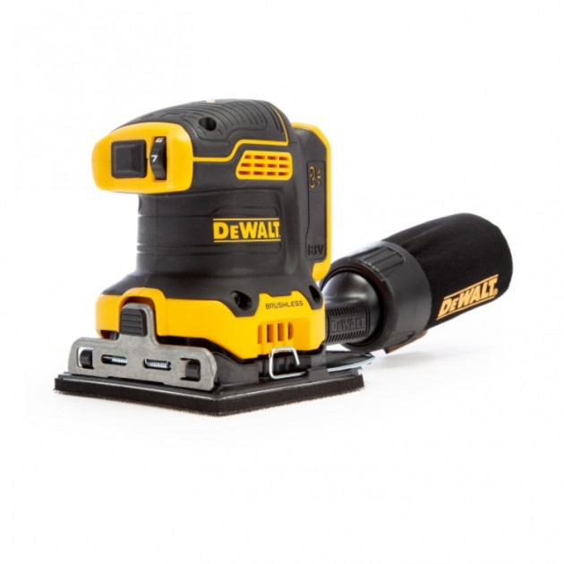 Dewalt DCW200N 18V XR børsteløs 1/4 ark størrelse plansliper (kun kropp ...